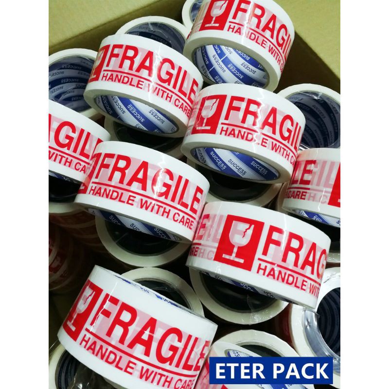 Fragile OPP Tape 50mic x 48mm x 50M Ready Stock | Shopee Malaysia