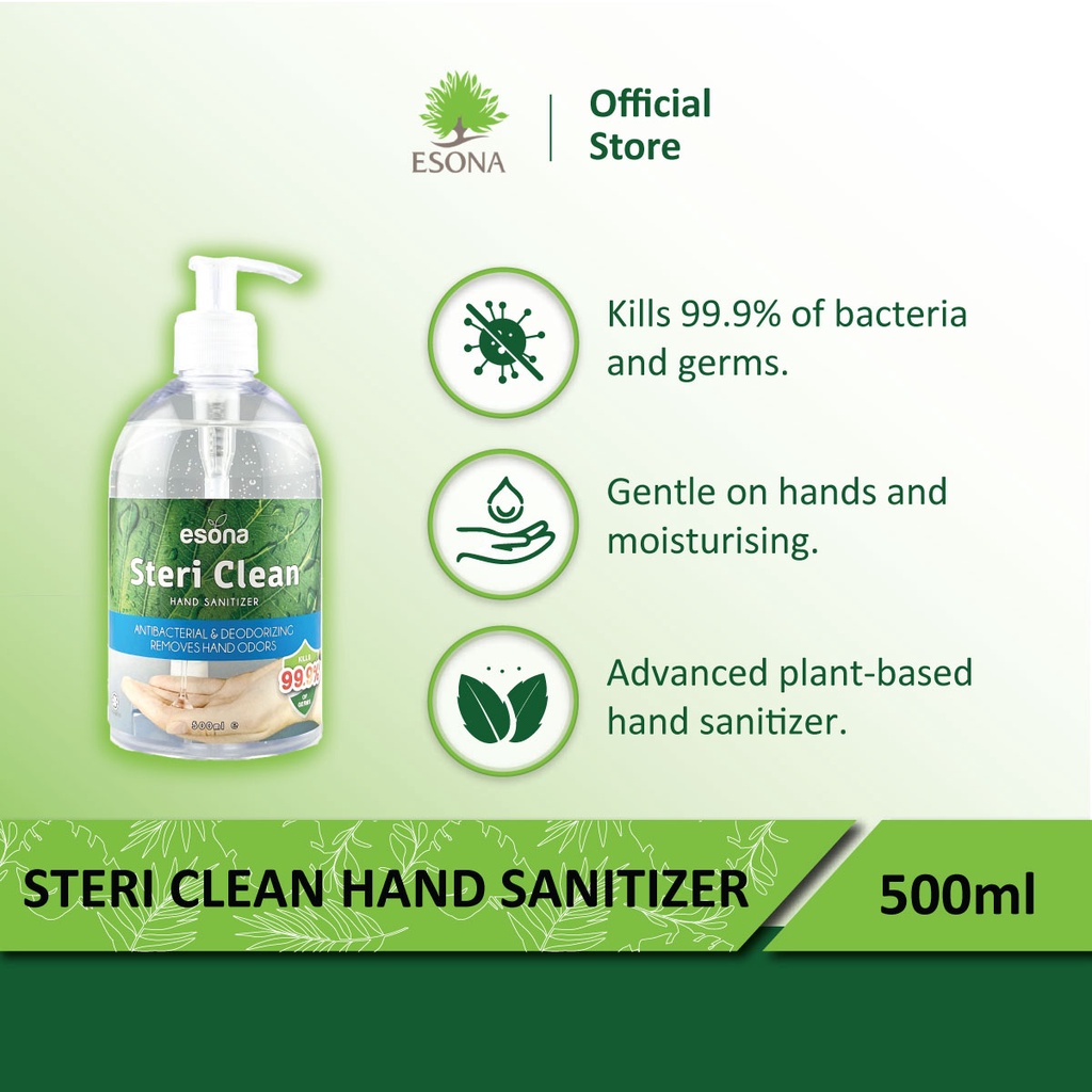 ESONA Steri Clean Hand Sanitizer Alcohol Hand Sanitizer 免洗手液 (500ml ...