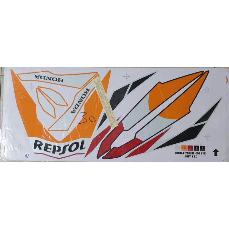HONDA REPSOL RS150 (10) BODY STICKER | Shopee Malaysia