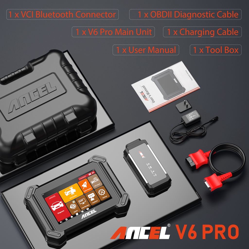 ANCEL V6 PRO OE-Level Obd2 Bluetooth Obd2 Scanner Car Scanner Car ...