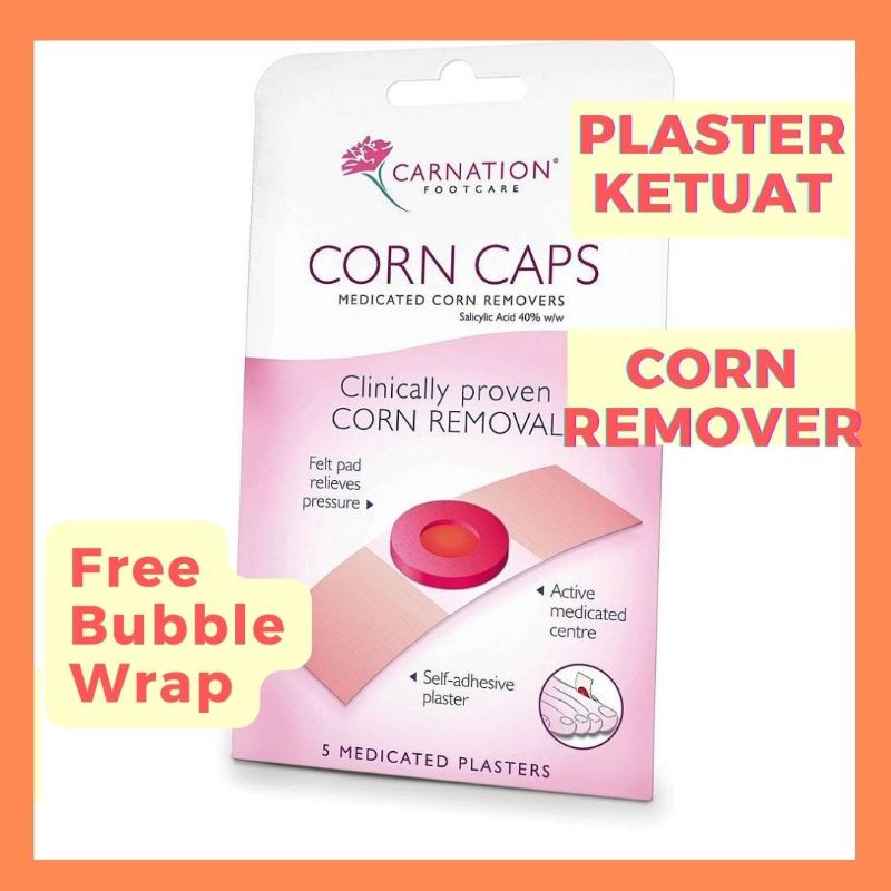 (25 pcs)CARNATION Plaster Ketuat Corn Caps Plaster Ubat Ketuat Corn ...