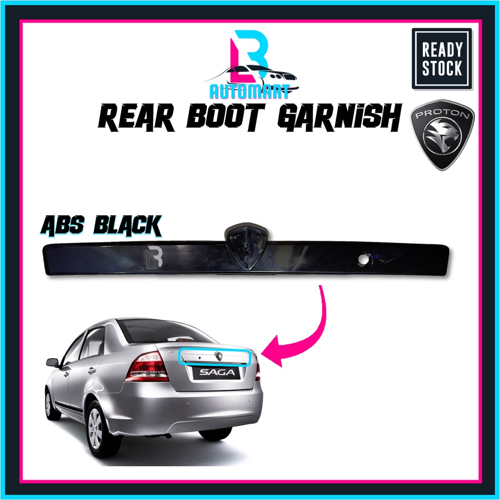 Proton Saga - BLM/FL/FLX Rear Bonnet / Boot Garnish (Chrome / Black ...