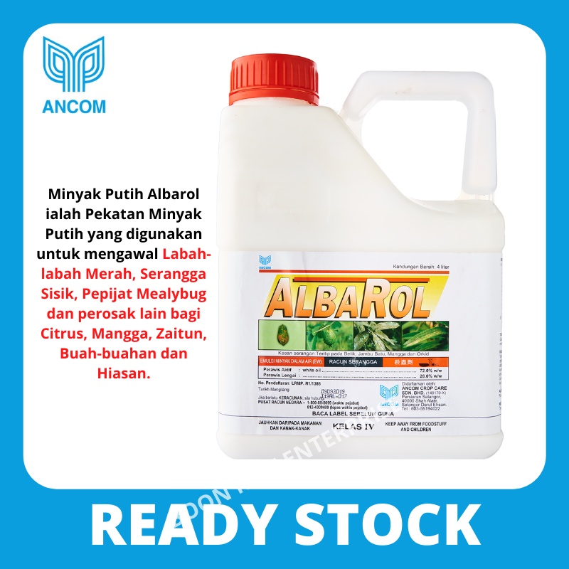 Original Albarol Ancom / White Oil / Racun Serangga Ready Stock ...