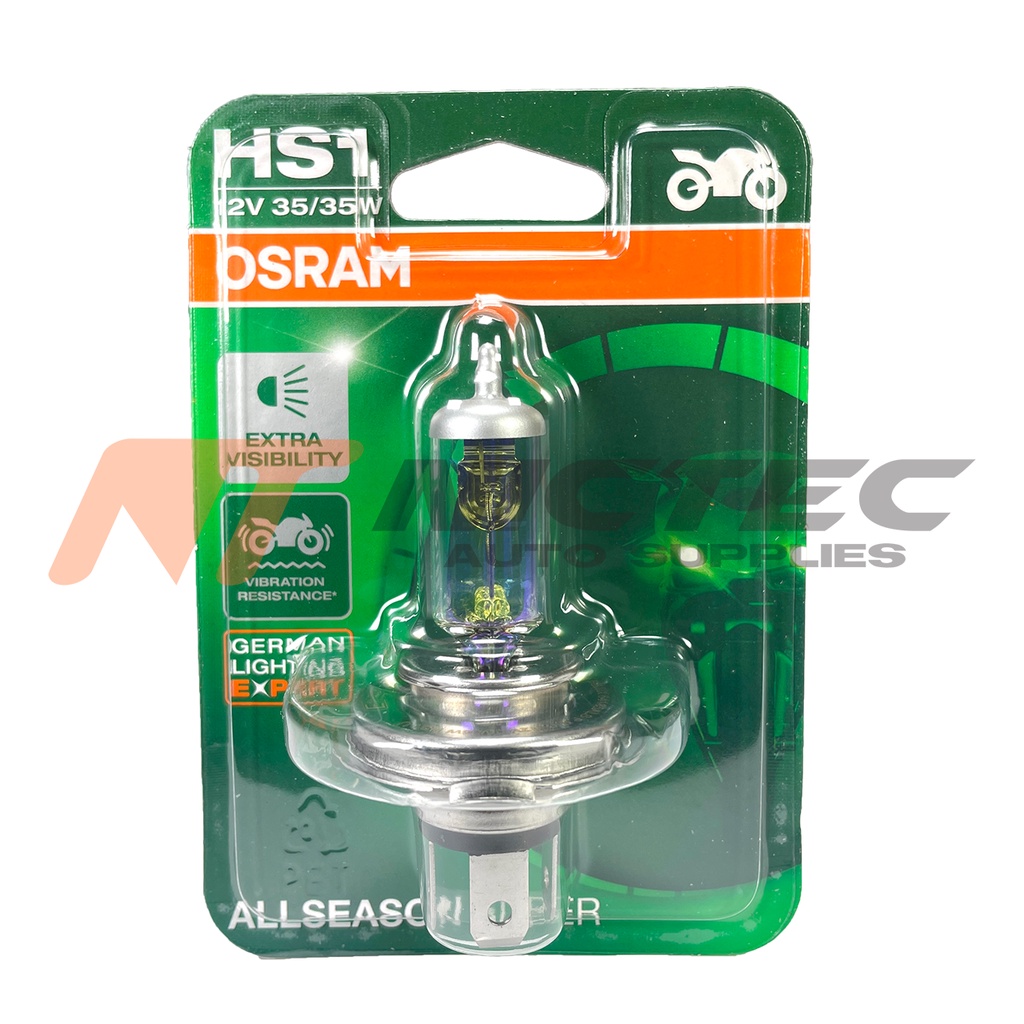 OSRAM HS1 HALOGEN/LED MOTORCYCLE LIGHT BULB MENTOL 12V #64185# 35W (ORI ...