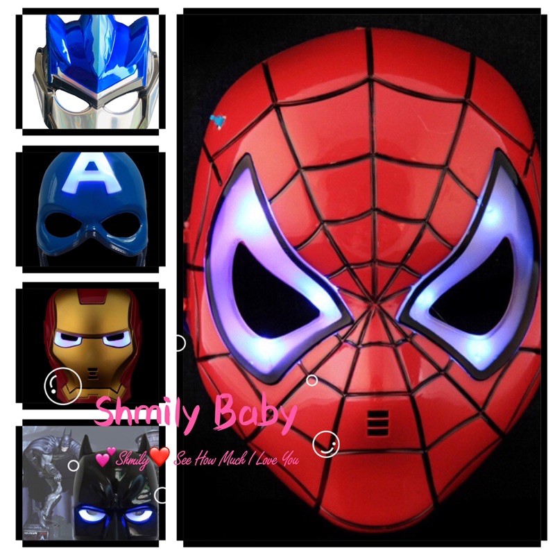 Spider-Man Ironman batman Captain America Avengers Hero mask | Shopee ...