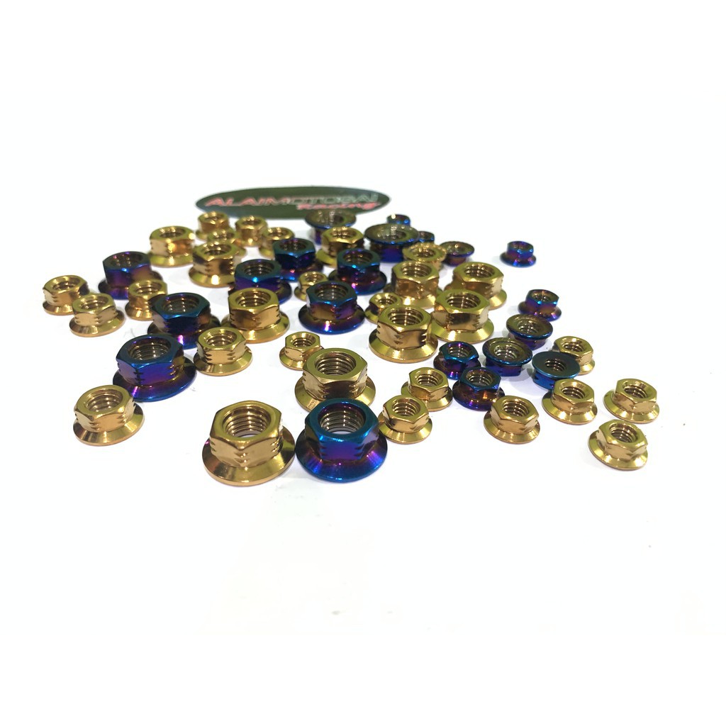 SKRU NUT BY HENG NUT COLOUR TITANIUM / GOLD CUSTOM MADE nut heng ...