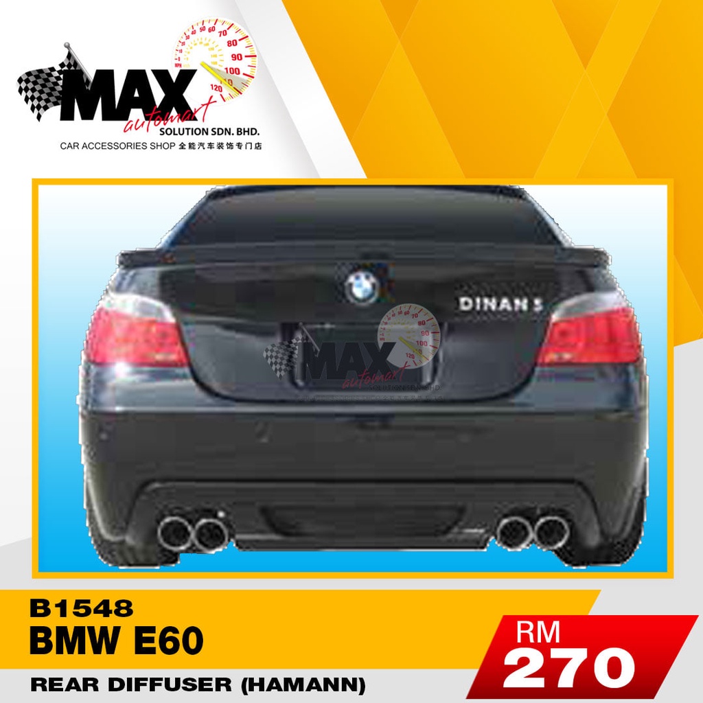 BMW E60 DIFFUSER HAMANN / WALD PU/FIBRE MATERIAL WITHOUT PAINT | Shopee ...