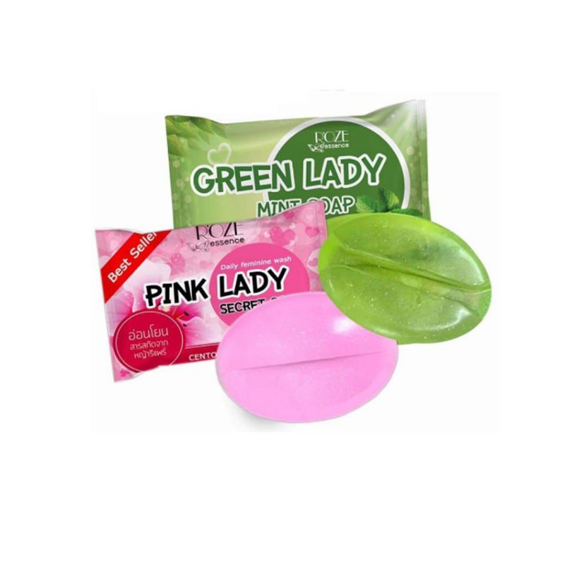 Pink lady soap & Green lady soap 30g | Shopee Malaysia