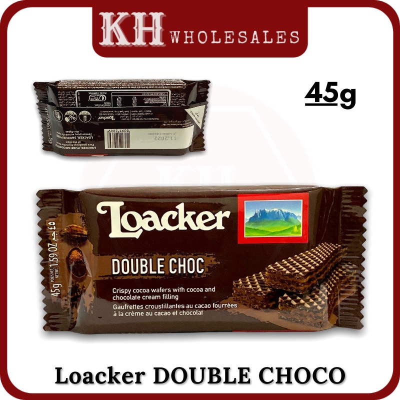 [45g] KH Loacker Wafer Loacker Chocolate Biskut Loacker Snack Halal ...