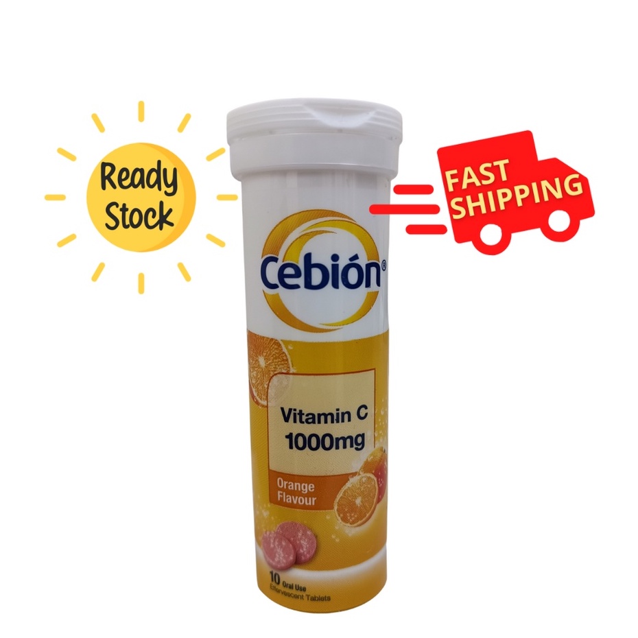 Cebion Vitamin C 1000mg Orange Flavour [1tube] ***Exp: 10/2024 ...