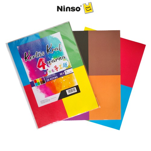 Ninso Four Color A4 Craft Paper 80G | Shopee Malaysia