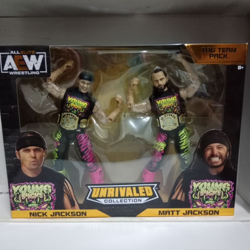 Jazwares AEW Unrivaled 2-Pack The Young Bucks Nick & Matt Jackson ...