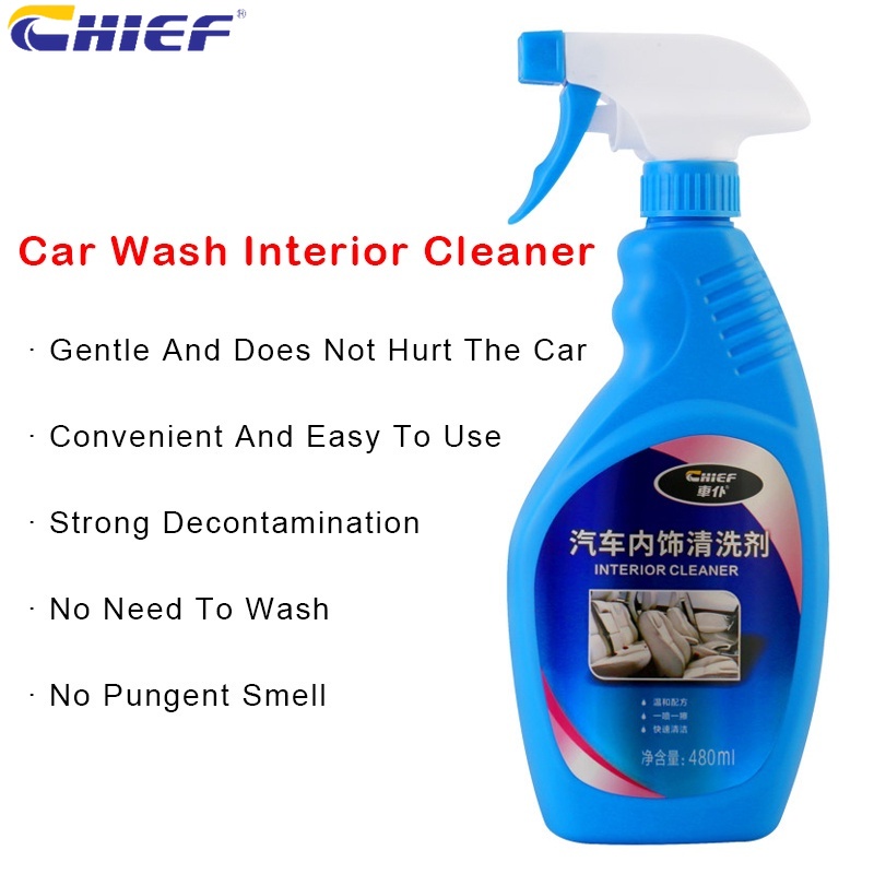 Chief Car Interior & Leather Cleaner 车内皮革清洗剂 (480ml) | Shopee Malaysia