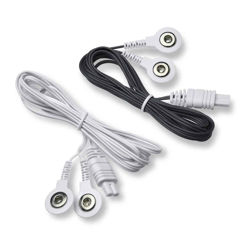 (Original) Beurer Digital Tens/ EM49 cable (one pair-black and white ...