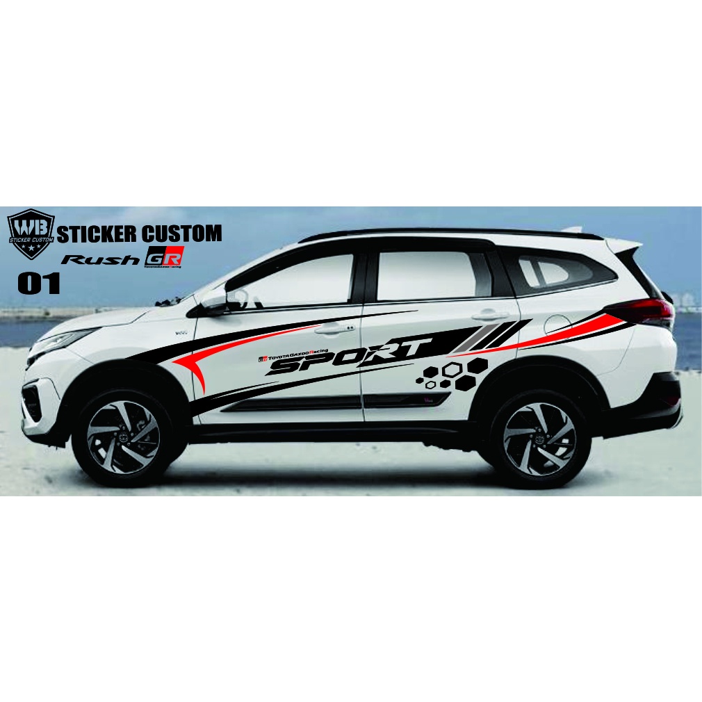 Side body sticker for all new rush gr sport all new terios universal ...
