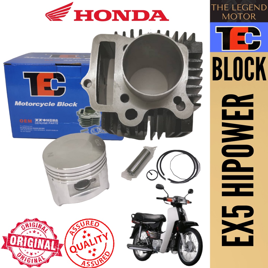 HONDA EX5 HIGH POWER HIPOWER CYLINDER Block Set COMPLETE BLOK PISTON ...