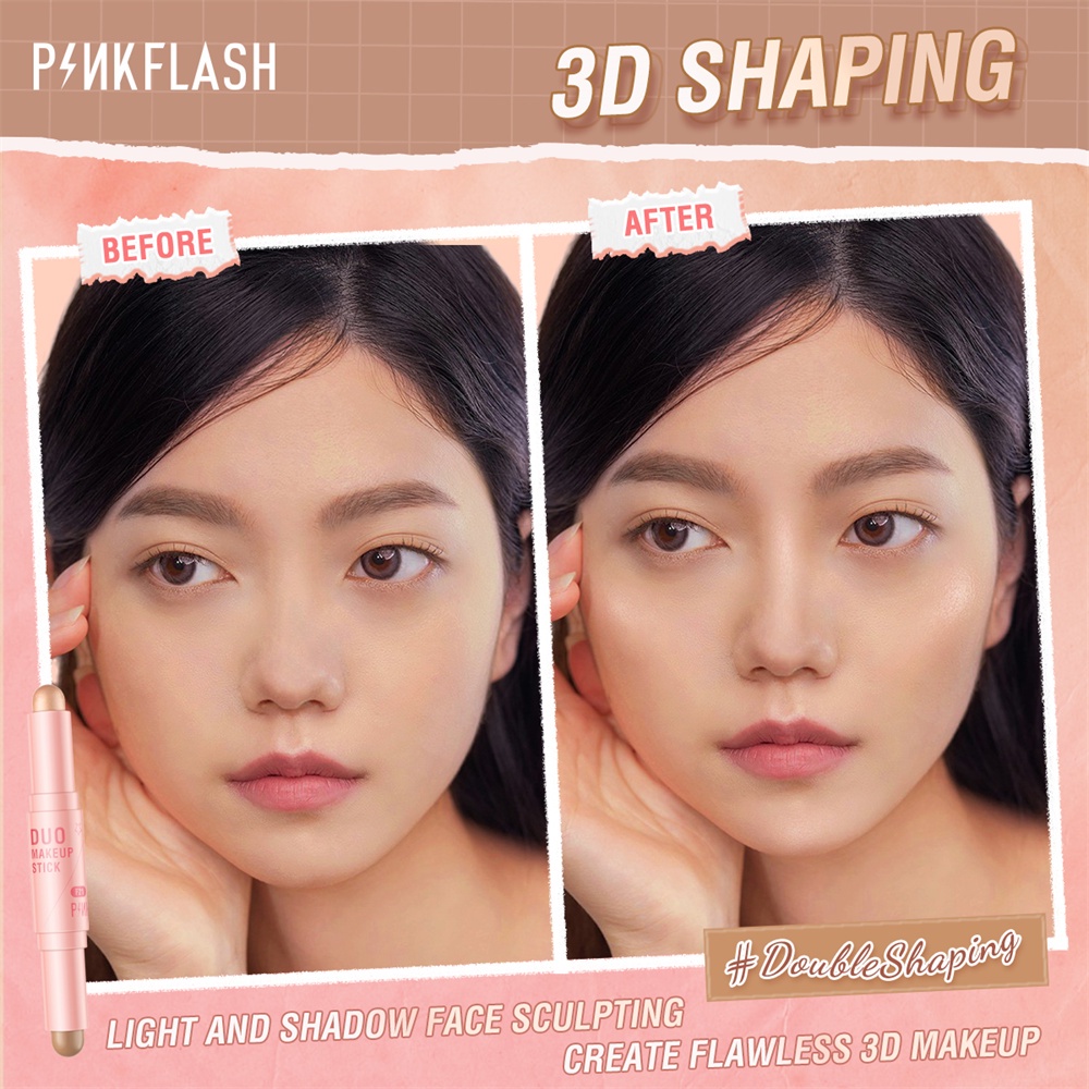 PINKFLASH Magic Shaping 3D Streamer DUO Makeup Stick Three-dimensional ...