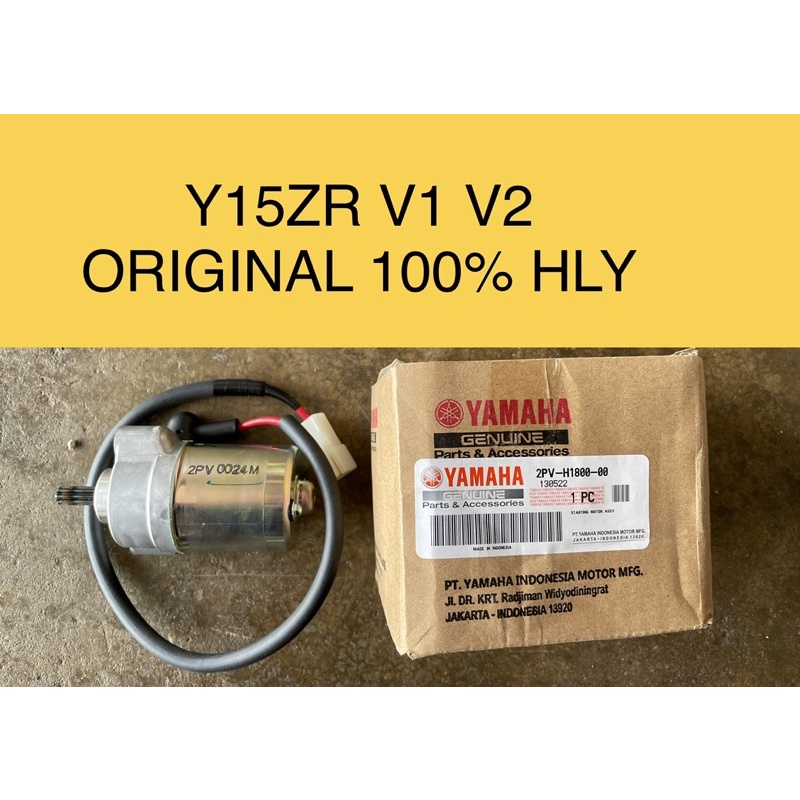 Y15ZR STARTER MOTOR ORIGINAL 100% HLY FOR Y15ZR V1 V2 2PV-H1800-00 | Shopee Malaysia