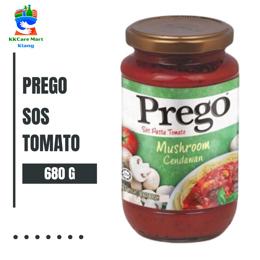 Prego - Sos Pasta Tomato Cendawan | Mushroom Pasta Sauce 帕戈蘑菇番茄酱 - 680g ...