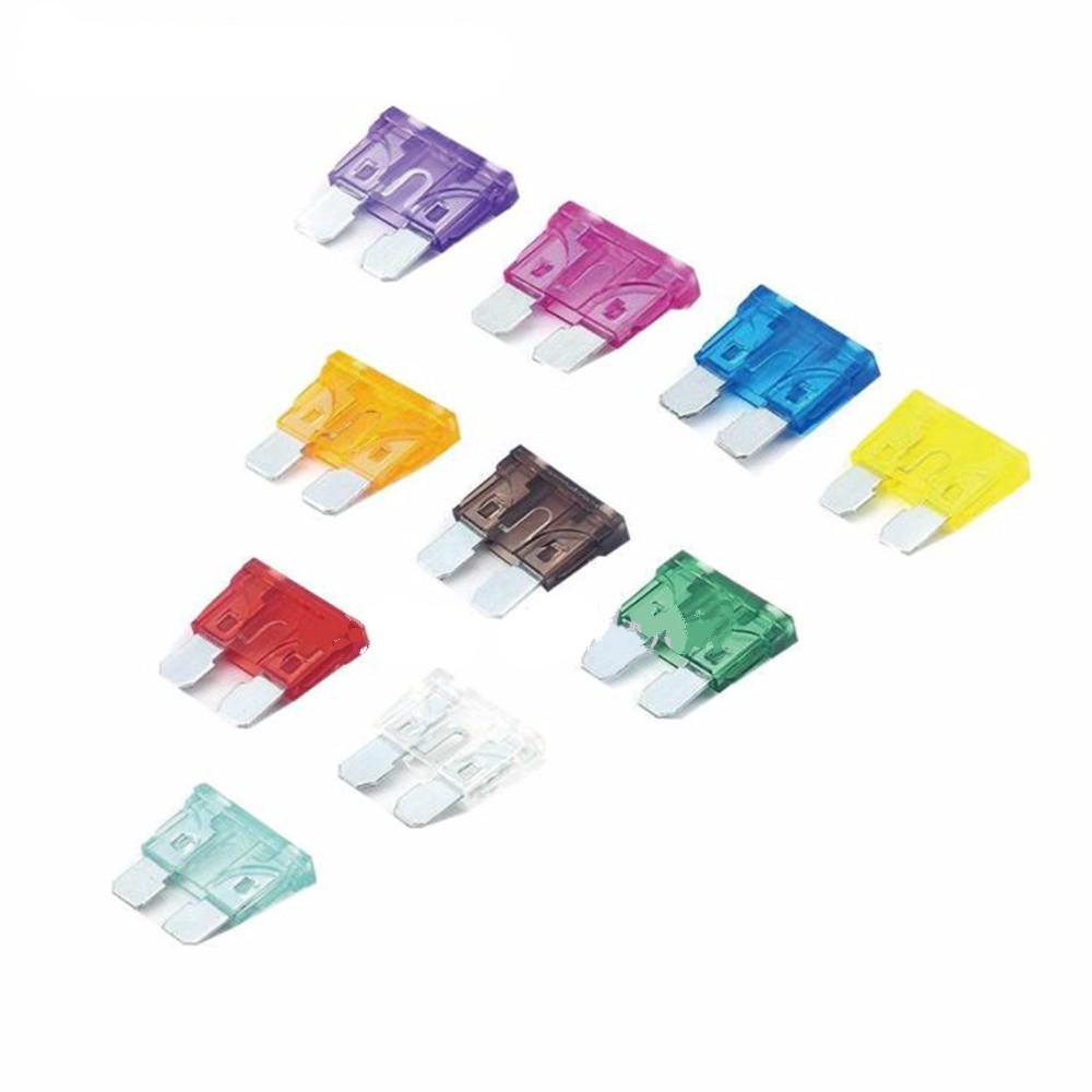 50pcs/lot Medium Size Car Auto Blade Fuse 3A 5A 7.5A 10A 15A 20A 25A ...