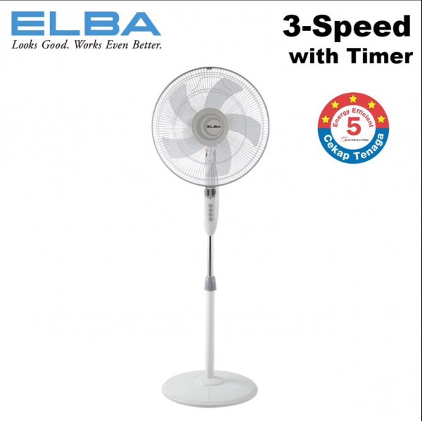Elba ESF-E1638TM(GR) Stand Fan (16") | Shopee Malaysia