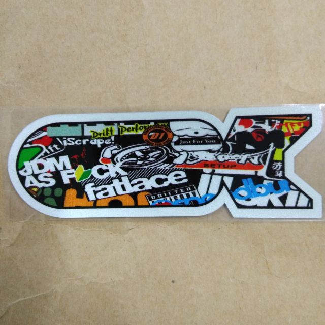 Car Sticker JDM Hella Flush Japan Mira Myvi Honda Toyota Vios City Jazz ...