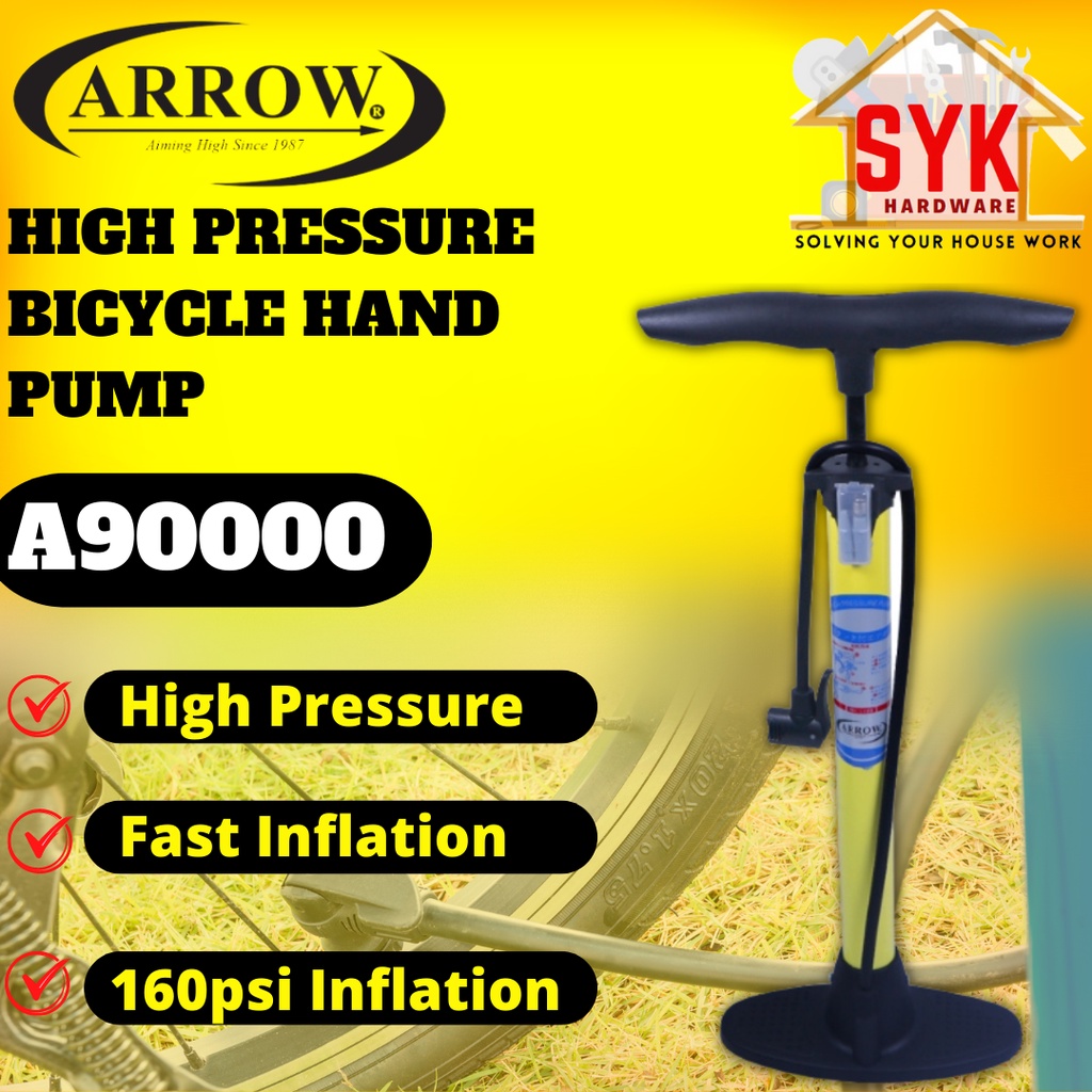 SYK Arrow A90000 High Pressure Hand Pump Bicycle Car Air Pump Pam Angin ...