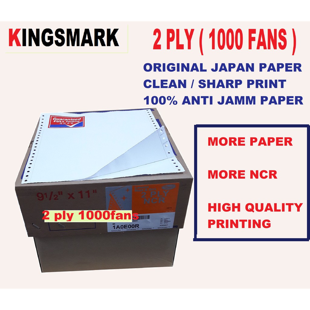 2Ply (1000Fans) Computer Form ( EXTRA HIGH QUALITY ) | Shopee Malaysia