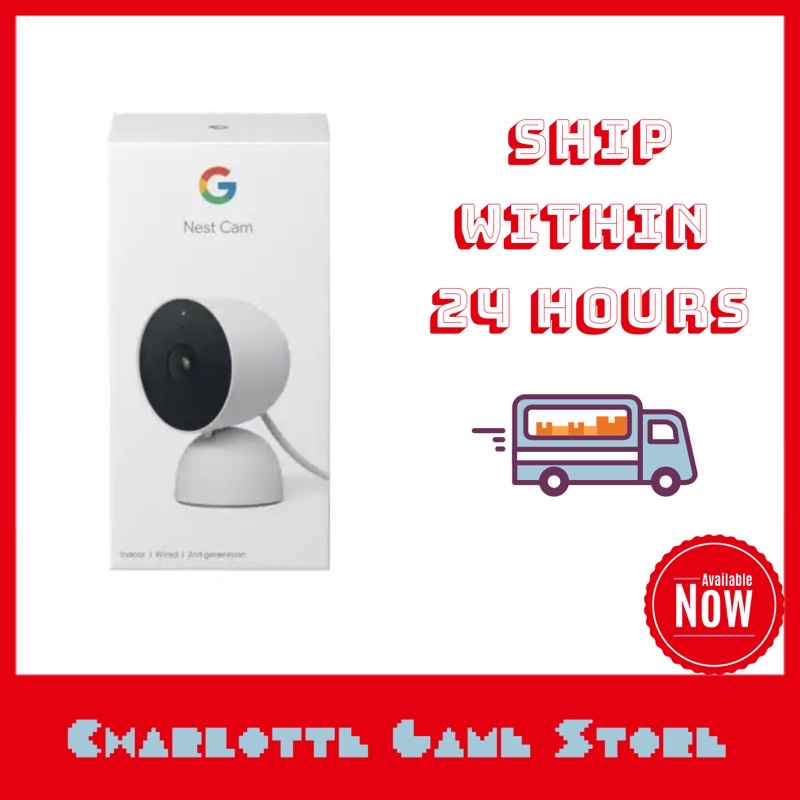 [Ready Stock] Google Nest Cam (Indoor, Wired) - 3 Colors | Shopee Malaysia