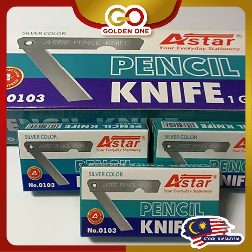 ASTAR Pencil Knife / Cutter Mini / Pisau Lipat Kecil NO.0103 (12Pcs/Box ...