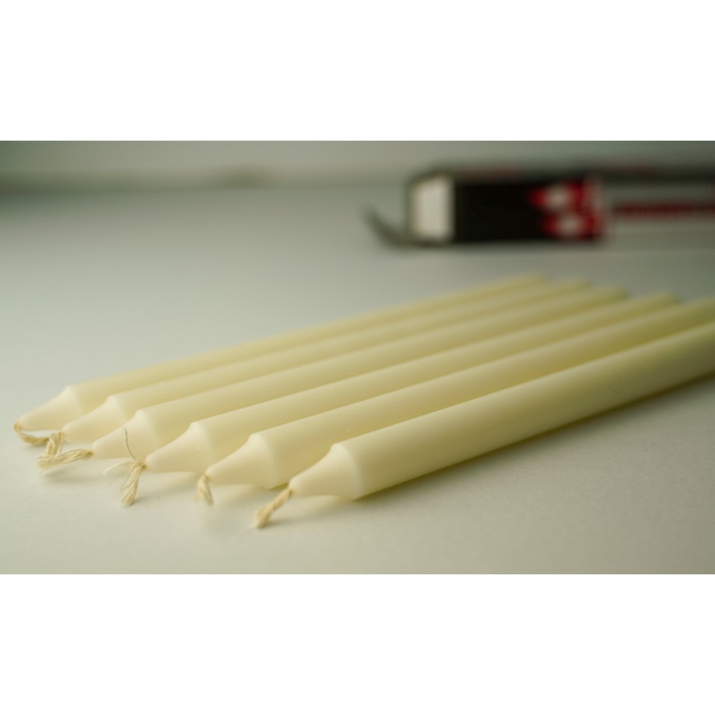 [READY STOCK] Unscented Chandelier Candle 6pcs Lilin Candlelight Long ...