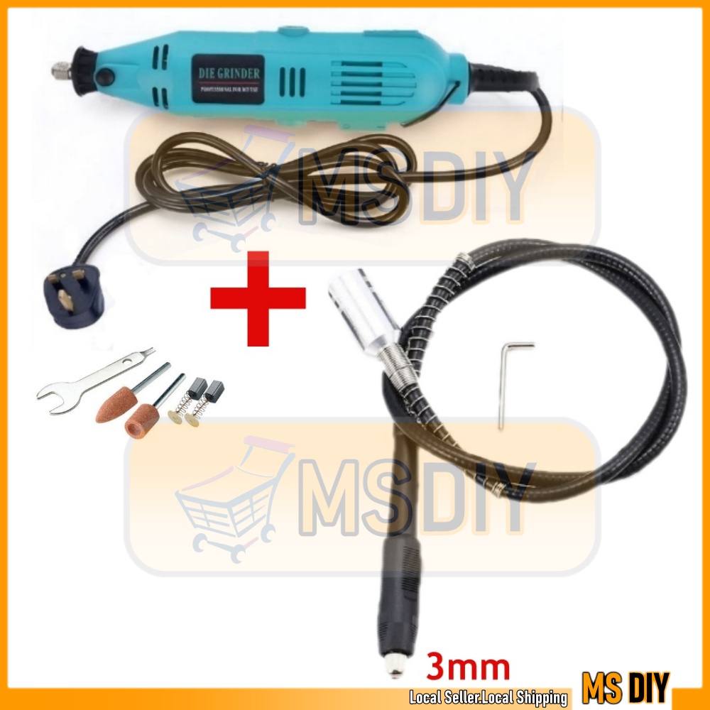 3mm/6mm Mini Electric Drill Grinder Die Grinder Rotary Tool With ...