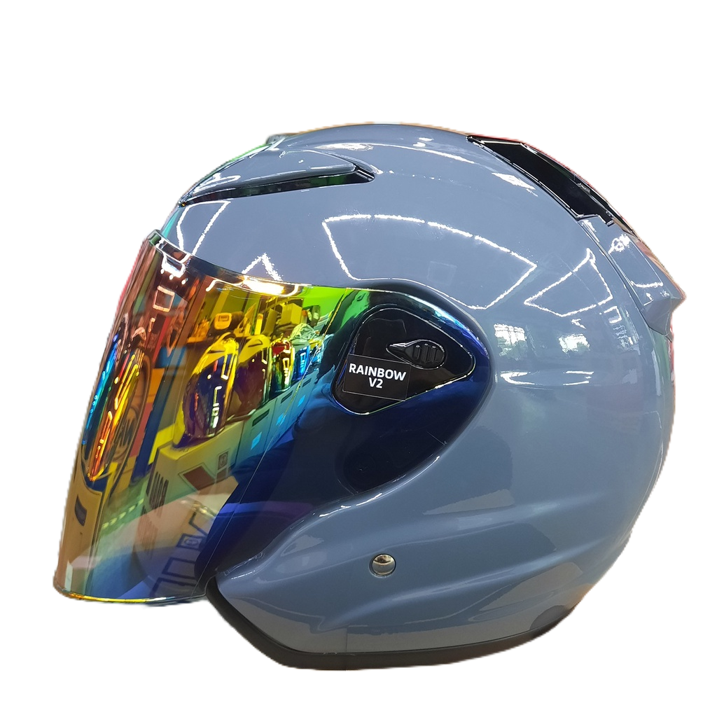 NHK Helmet R6 v2 Solid (Nardo Grey Glossy) | Shopee Malaysia