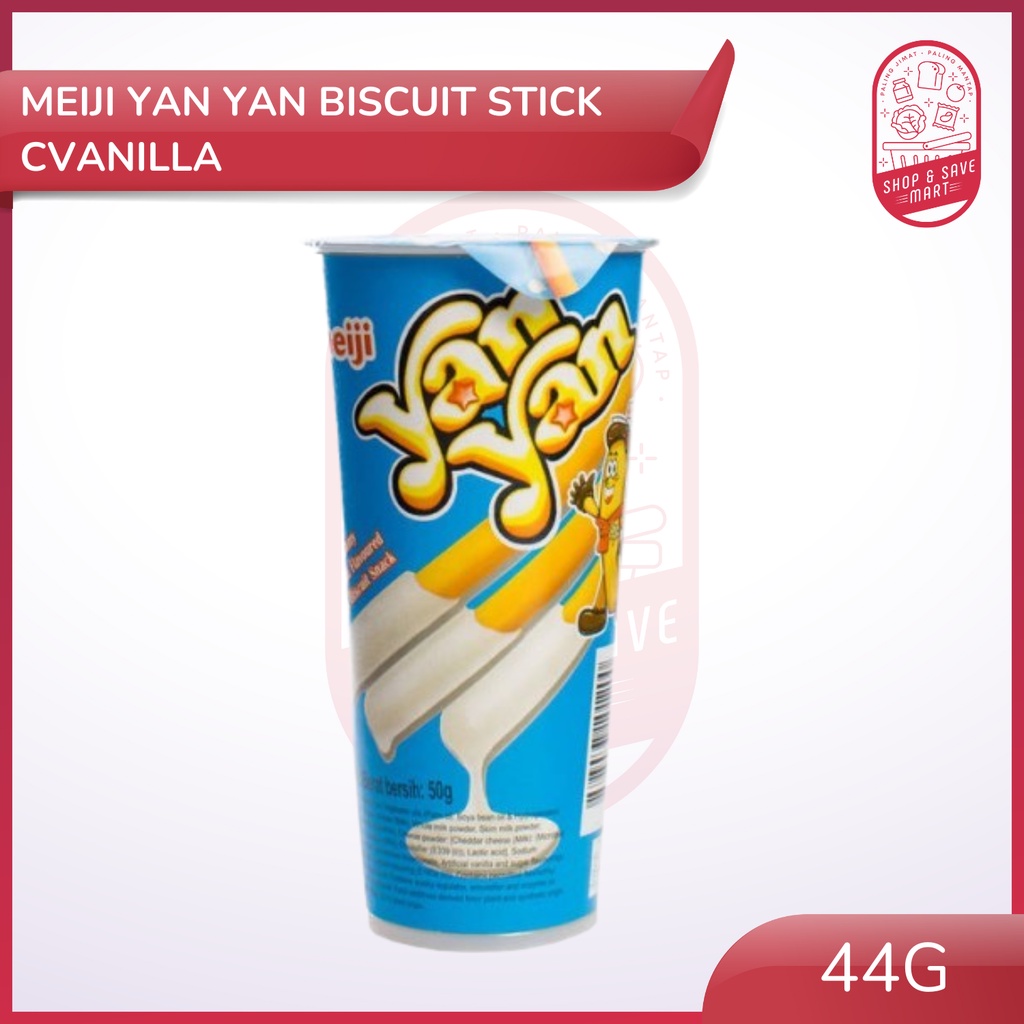 Meiji Yan Yan Biscuit Stick - 44g (Flavor: Chocolate / Strawberry / Vanilla / Hazelnut / Double ...