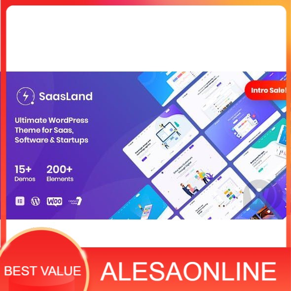 🔥🔥[WORDPRESS THEMES]🔥🔥Saasland - MultiPurpose WordPress Theme for ...