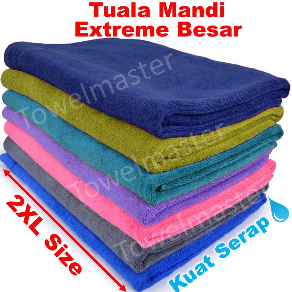 Tuala Mandi Besar Extra Large Serap Air Big Bath Towel Bath 2XL ...