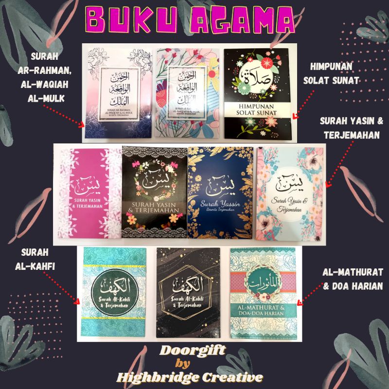 1 Buku A6 & Bungkusan : Yassin & Terjemahan, SOLAT Sunat, SURAH PILIHAN ...