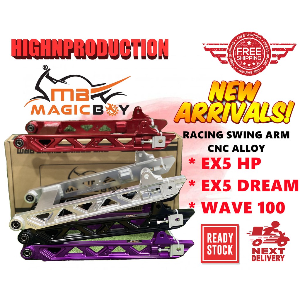 EX5 Dream CNC Alloy Swing Arm MAGICBOY MB02 EX5/ Wave100 "New" Mb02 ...