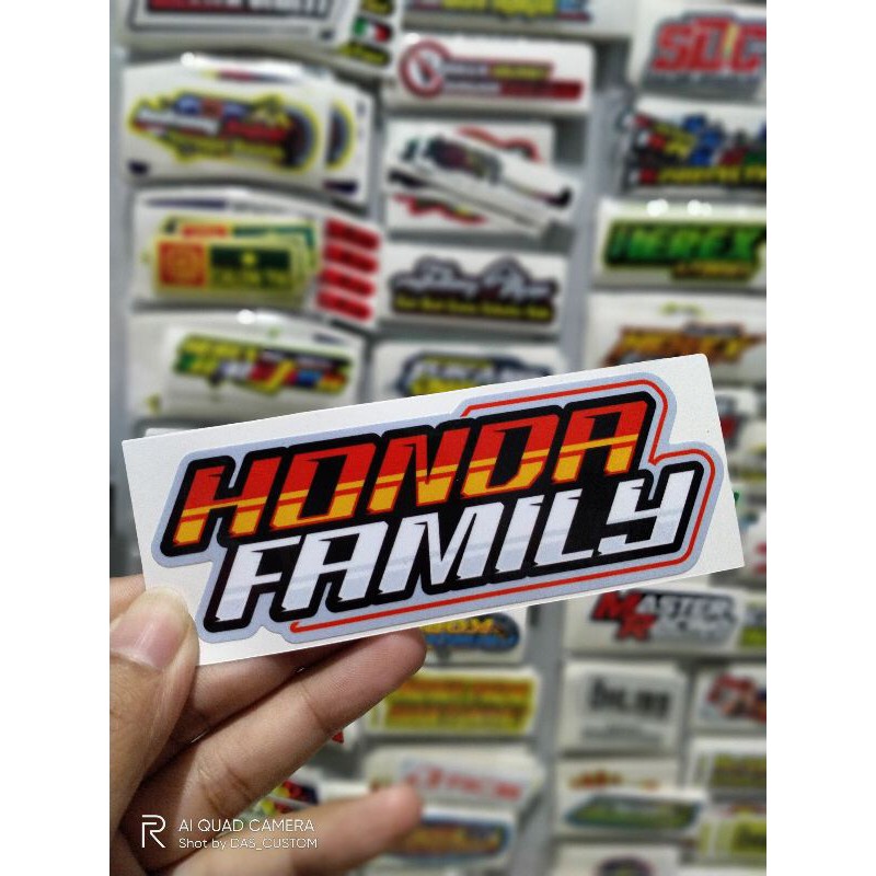 Sticker/sticker printing HONDA FAMILY sticker Helmet body Motorcycle ...