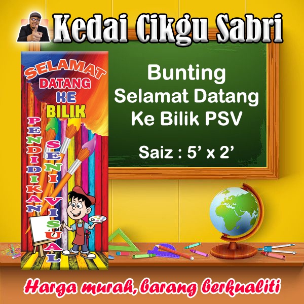 BANNER / BUNTING BILIK PENDIDIKAN SENI VISUAL | Shopee Malaysia