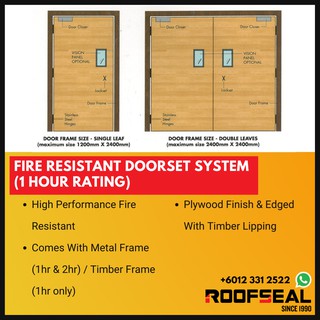 Fire Rated Door / Pintu Rintangan Api | Shopee Malaysia