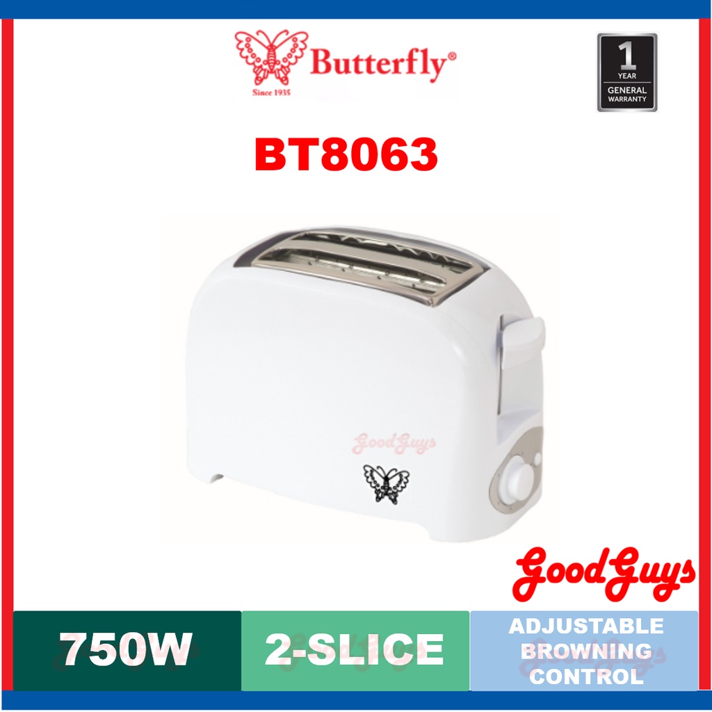 Butterfly BT8064 4 Slices Toaster 1300W (BT-8064N) / BT8063 2 Slices ...
