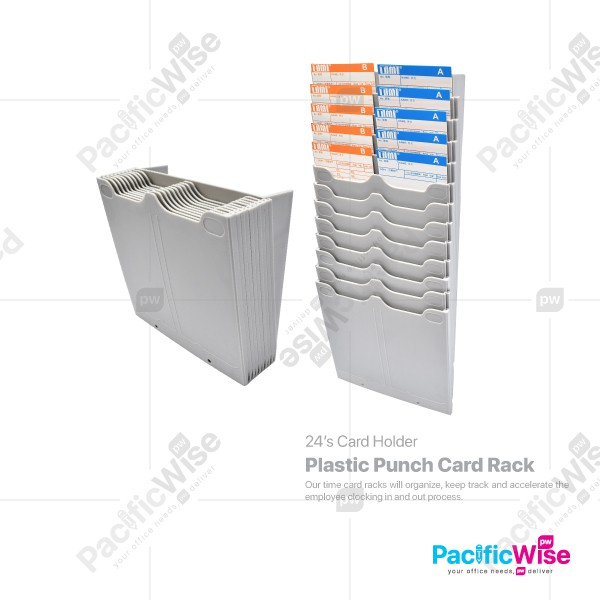 Plastic Punch Card Rack/Rak Kad Tebuk Plastik (24'S) | Shopee Malaysia