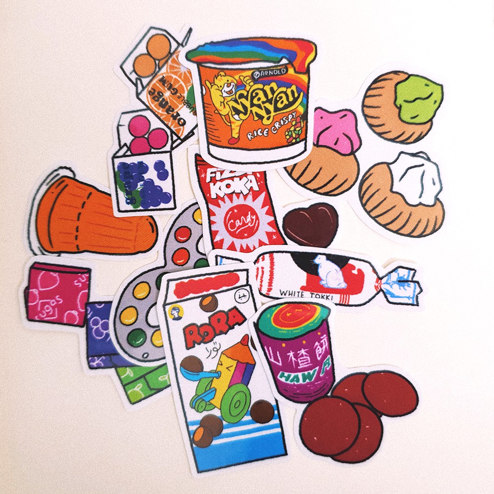Malaysian Childhood Snacks Sticker Pack | Shopee Malaysia