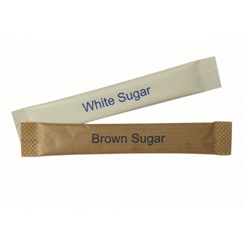 Sugar Stick ( Brown Sugar, White Sugar ) 100pcs | Shopee Malaysia