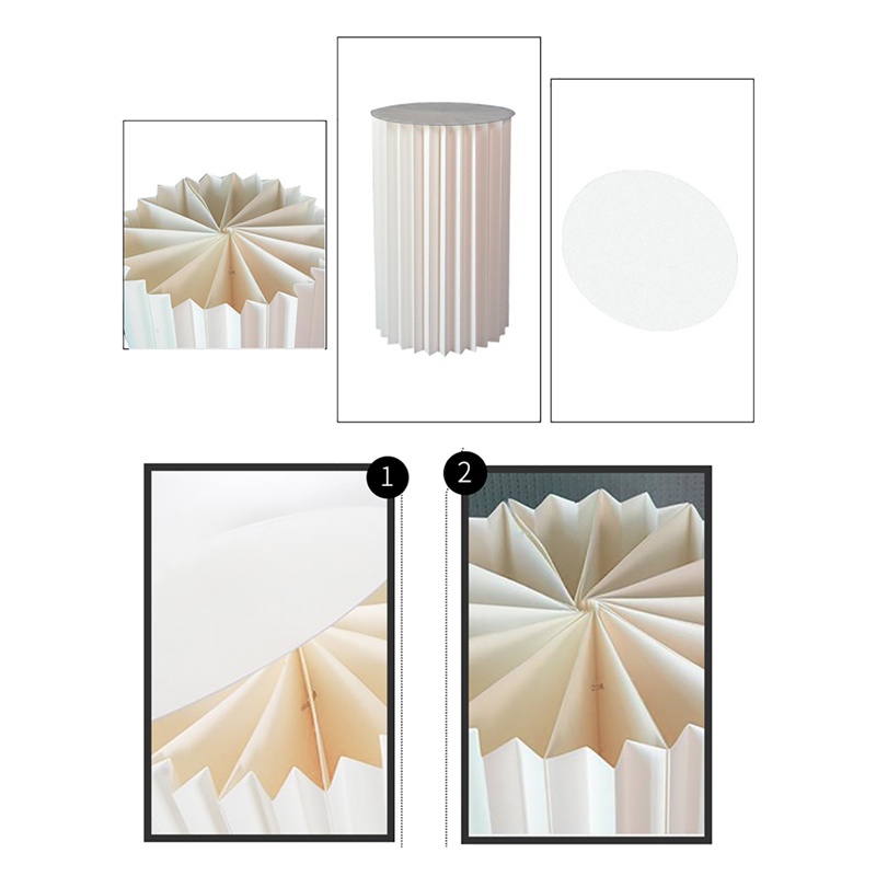 Wedding Props Stage Origami Round Pillar Cake Dessert Table Folding ...