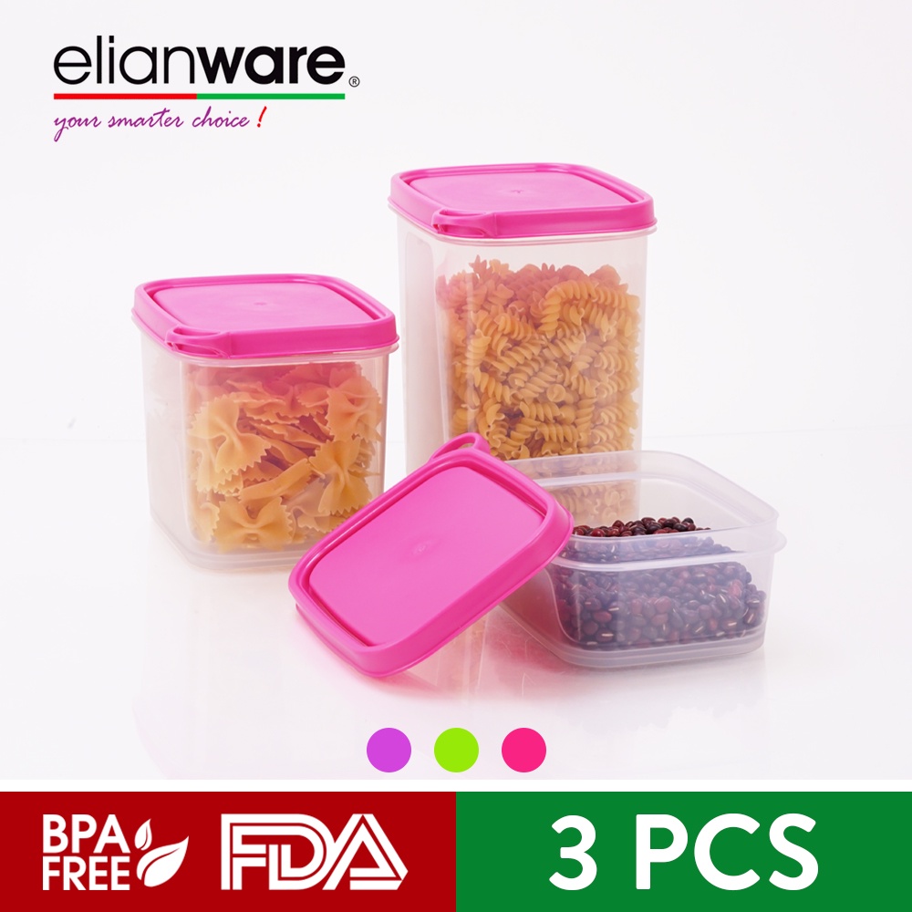 Elianware BPA Free Multipurpose Rectangular Airtight Food Keeper Set ...