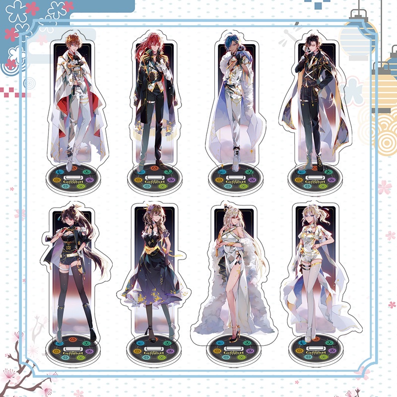 Game Genshin Impact Tartaglia Zhongli Kaeya Diluc series new acrylic ...