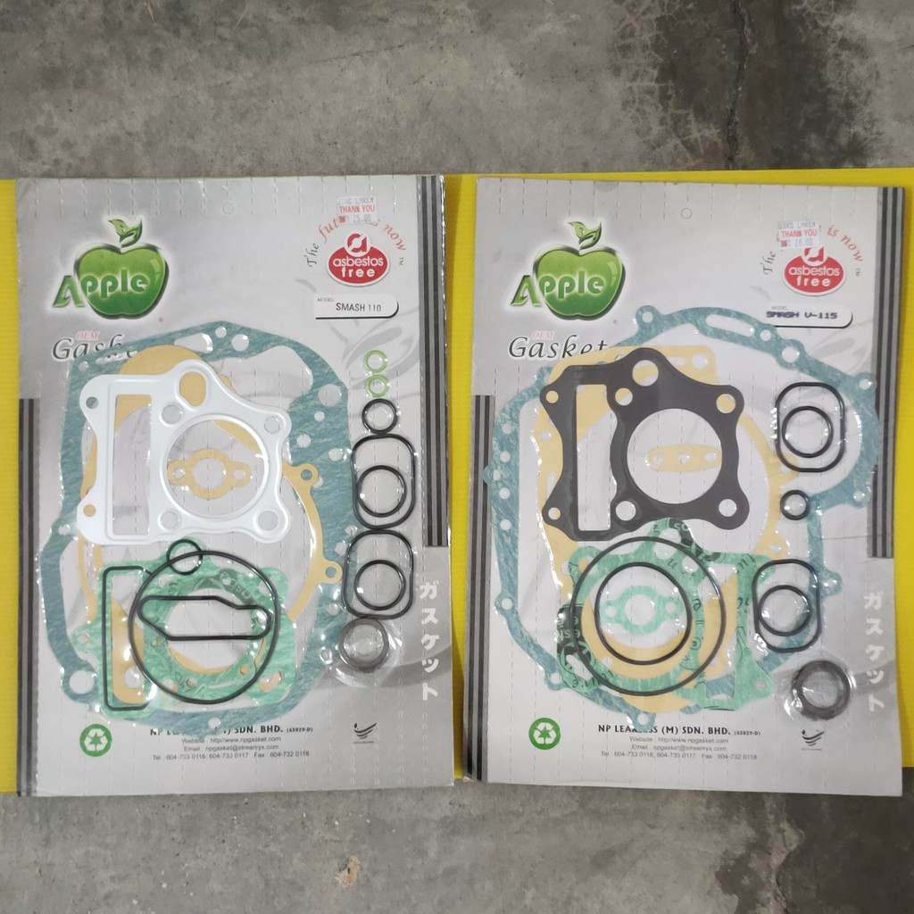 SUZUKI SMASH-110/SMASH V-115 (APPLE) GASKET OVERHAUL SET/COMPLETE SET ...