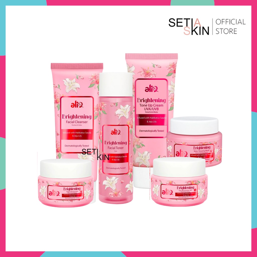 ALIA Brightening Facial Cleanser / Toner / Moisturiser / Sunscreen ...